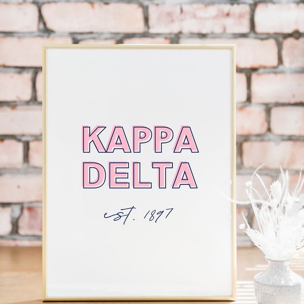 Kappa Delta Wall Art - Etsy