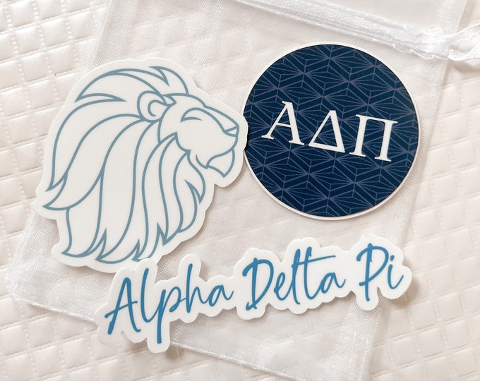 Custom Alpha Delta Pi Tumbler, Adpi Sorority Gift, Water Bottle - Etsy