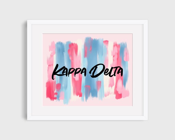 Kappa Delta Sorority Printable Art Print KD Sorority Wall | Etsy