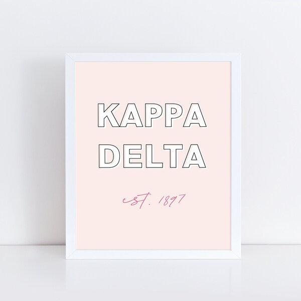 Kappa Delta Posters - Etsy