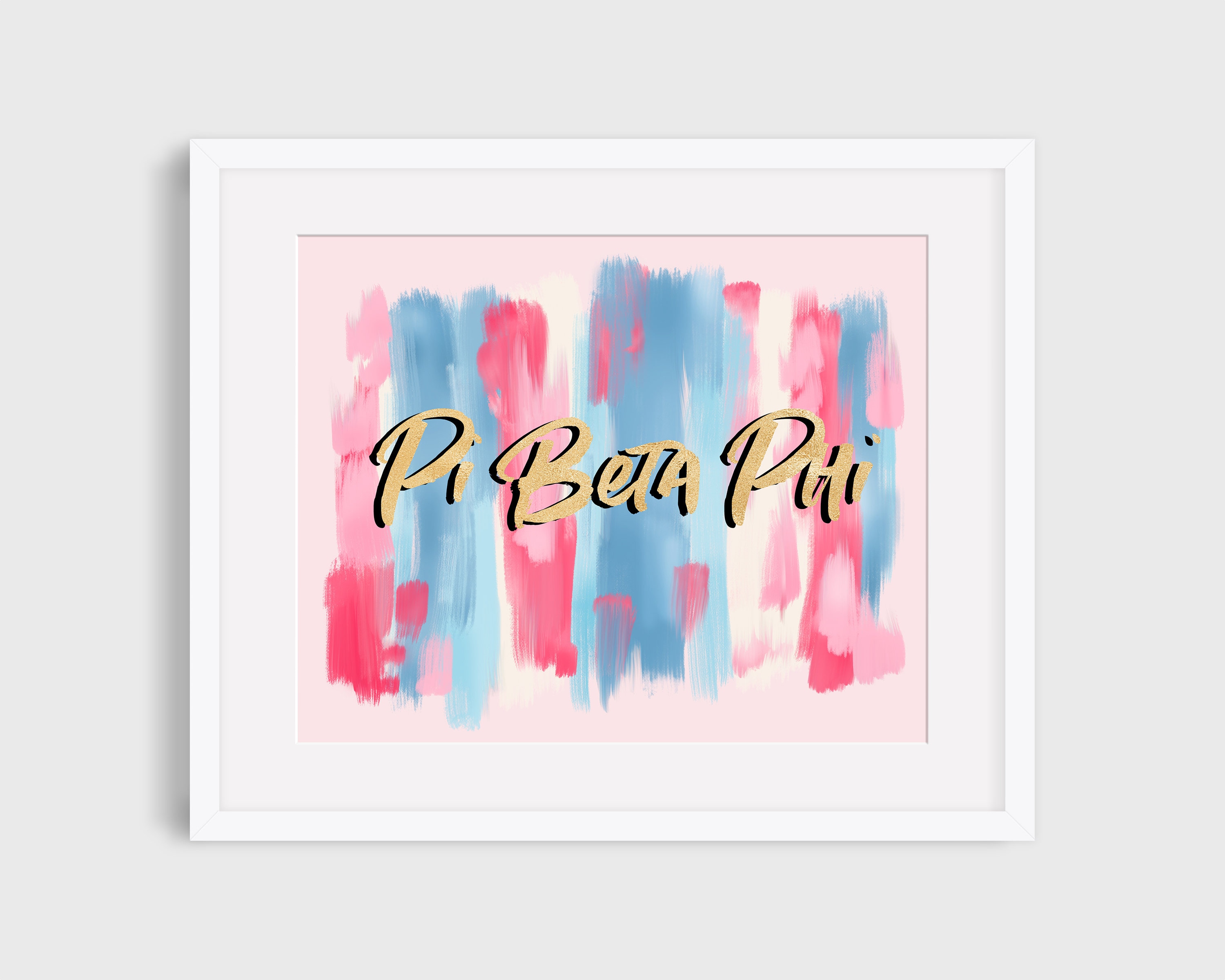 Pi Beta Phi Sorority Printable Art Print, Pi Phi Sorority Wall Decor ...