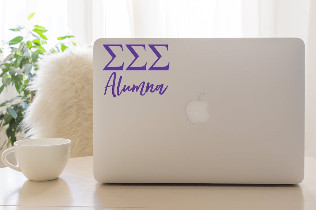 Sigma Sigma Sigma Alumna Decal, Tri Sigma Sticker, Sorority Gift - Etsy