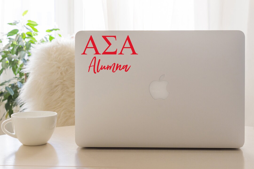 Alpha Sigma Alpha Alumna Decal, ASA Graduation Sticker, Sorority Gift ...