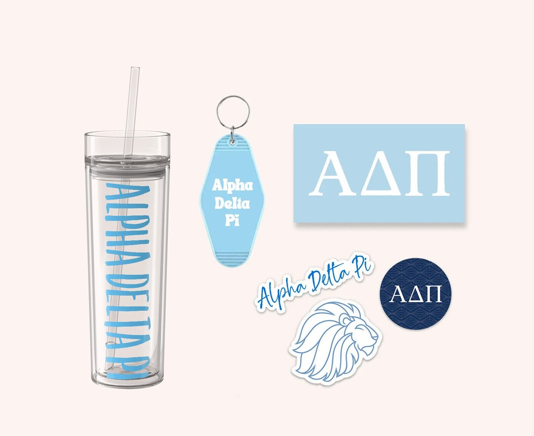 Alpha Delta Pi Sorority Tumbler Bundle, Adpi Bid Day, Big Little Reveal ...