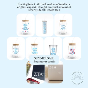 In My Zeta Tau Alpha Era Sorority Can Shaped Glass for Iced Coffee, ZTA ...