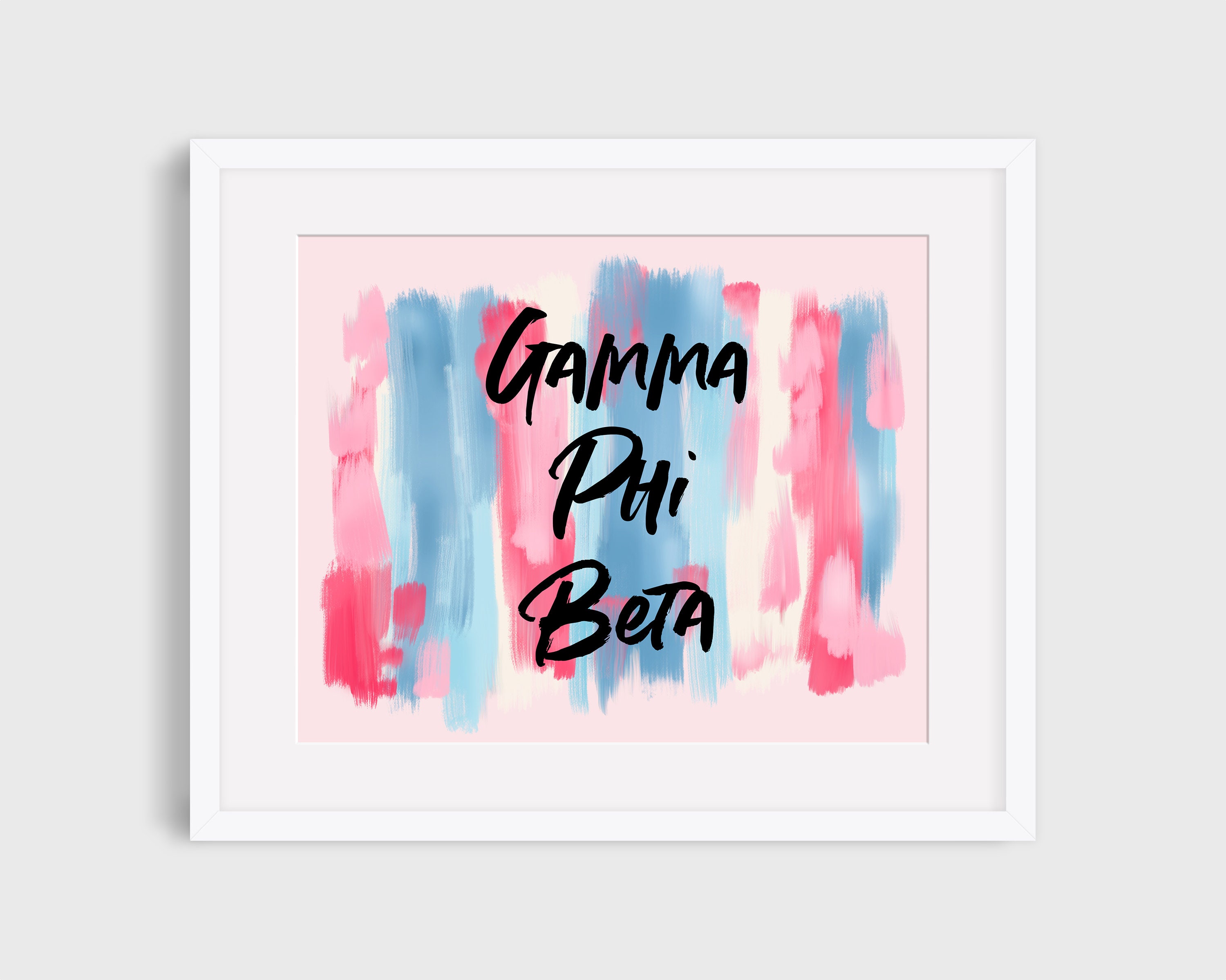 Gamma Phi Beta Sorority Printable Art Print Gamma Phi - Etsy
