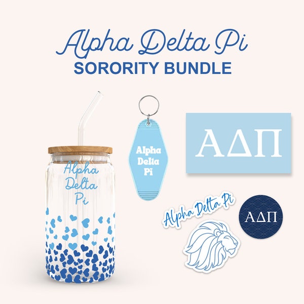 Alpha Delta Pi Sorority Bundle - Etsy