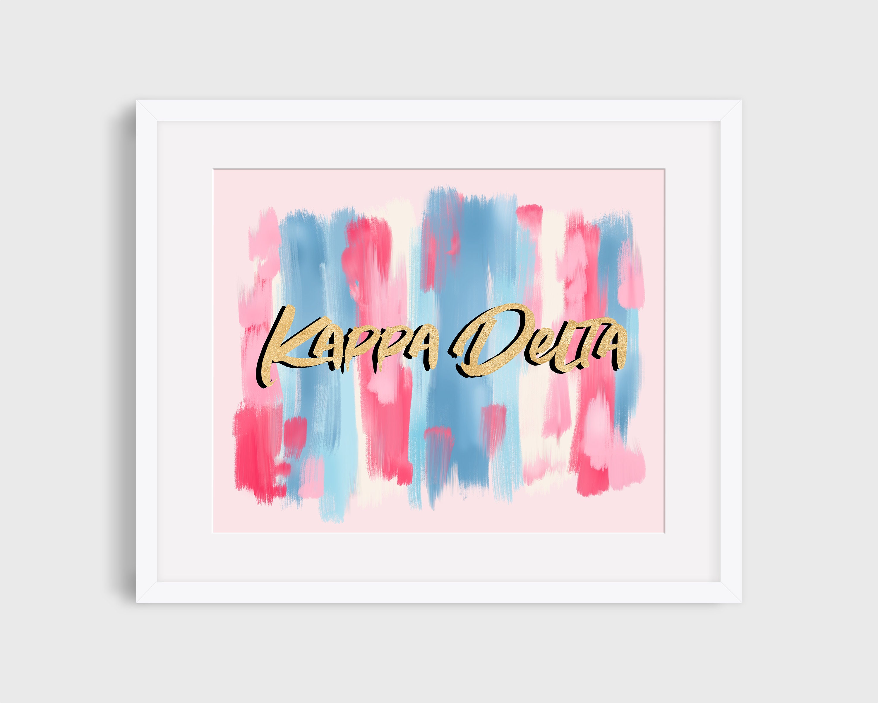 Kappa Delta Sorority Printable Art Print, KD Sorority Wall Decor, Big ...