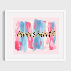 Alpha Delta Pi Sorority Printable Art Print, Adpi Sorority Wall Decor ...