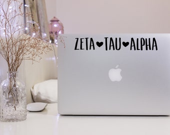 Zeta Tau Alpha Decal | Etsy