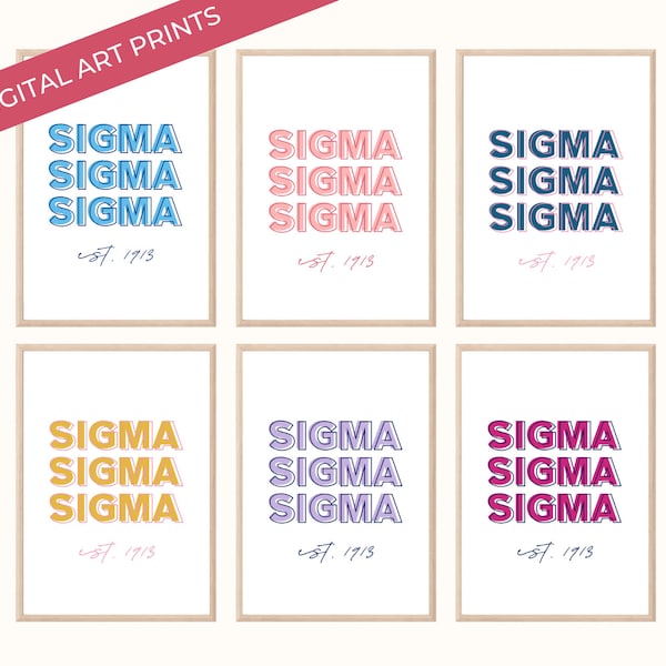 Tri Sigma - Etsy