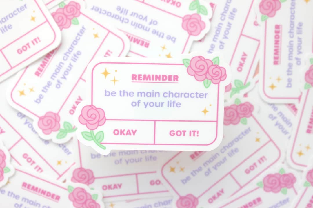 Reminder Main Character Laptop Sticker, Vinyl Sticker, Waterproof ...