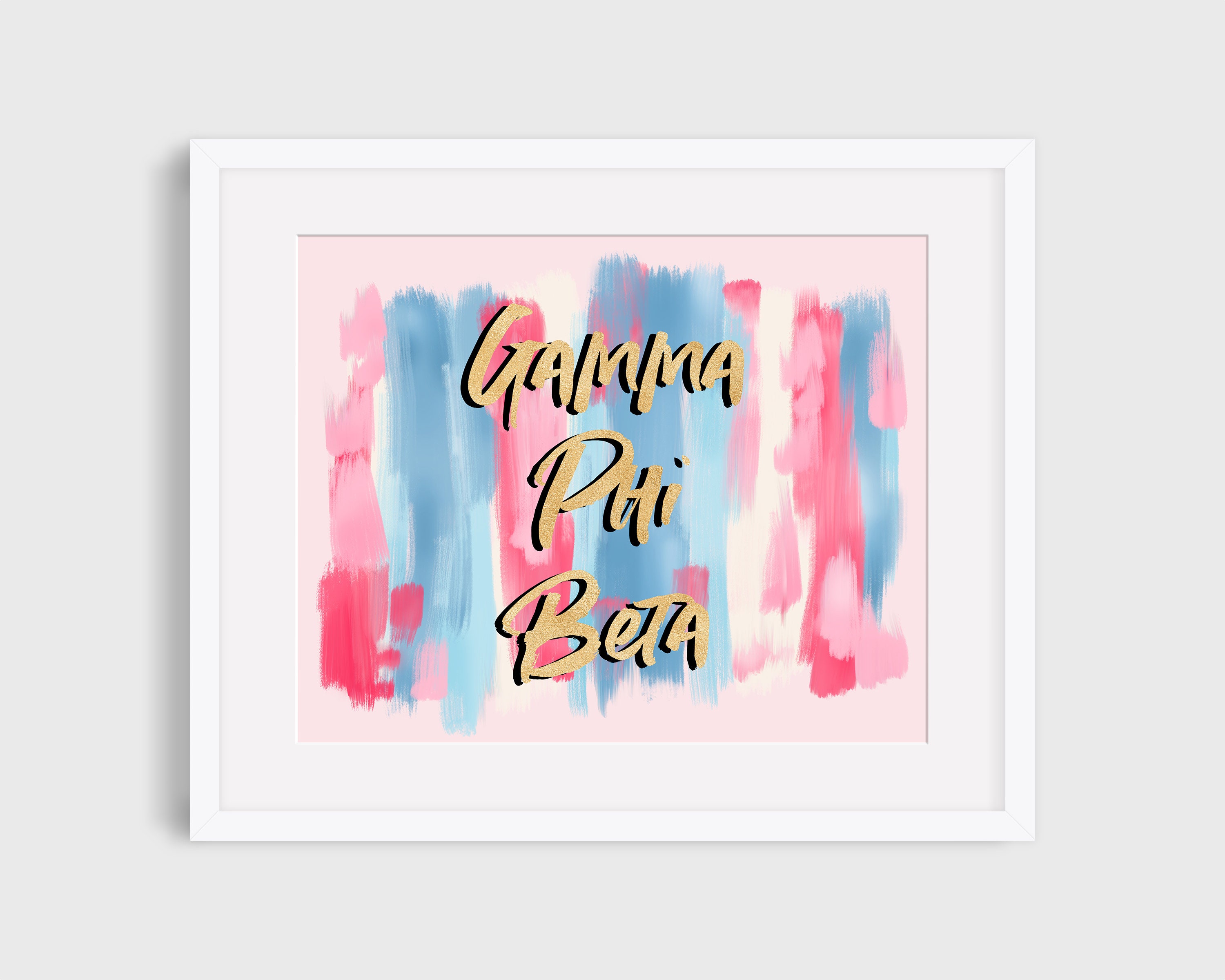 Gamma Phi Beta Sorority Printable Art Print Gamma Phi Beta - Etsy