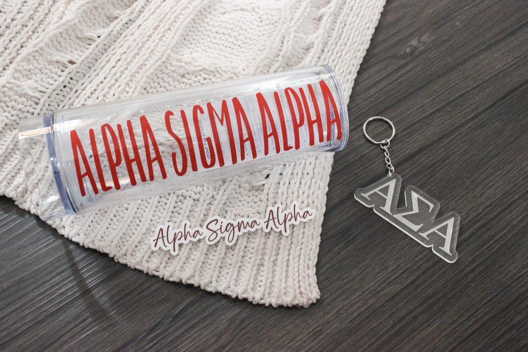 Alpha Sigma Alpha Gift Set, Sorority Bundle Bid Day Bag, Initiation ...