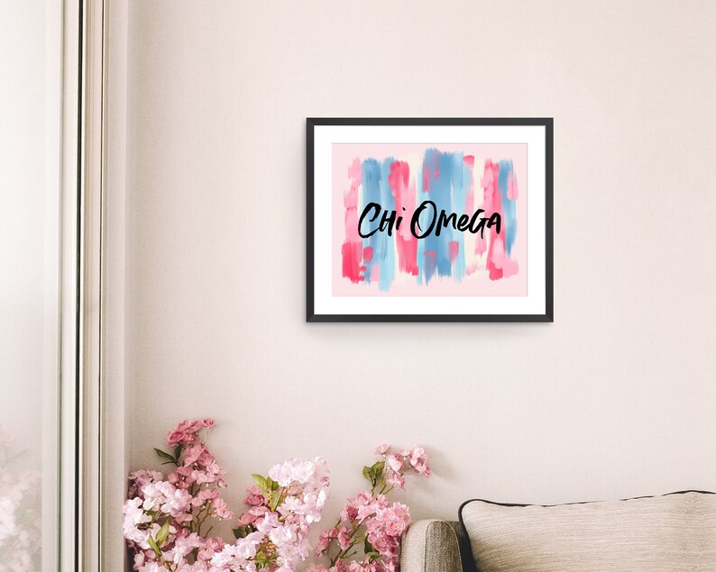Chi Omega Sorority Printable Art Print Chi Omega Sorority - Etsy