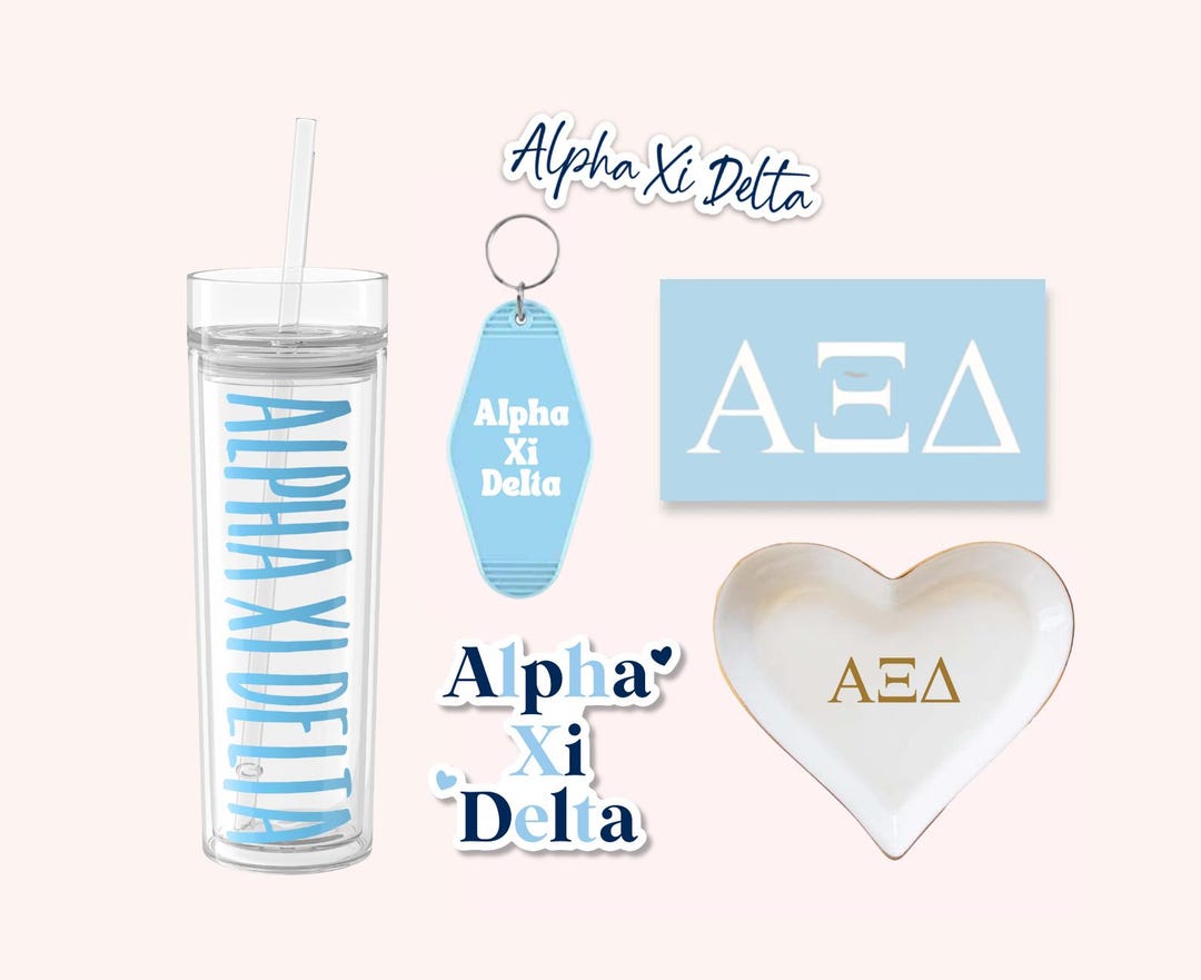 Alpha Xi Delta Sorority Tumbler Bundle for Bid Day, Big Little Reveal ...