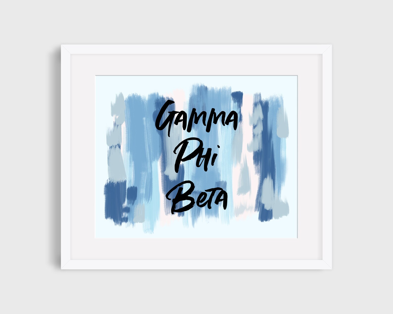 Gamma Phi Beta Sorority Blue Printable Art Print Gamma Phi - Etsy