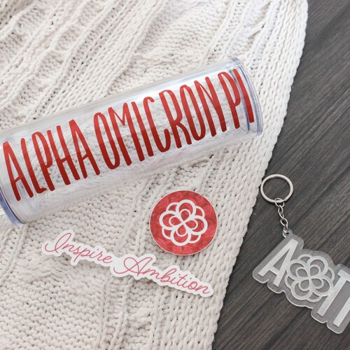 Alpha Omicron Pi Inspire Ambition Sticker AOII Sorority - Etsy