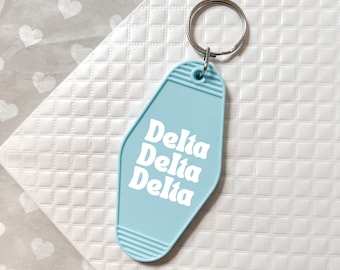 Tri Delta Keychain - Etsy