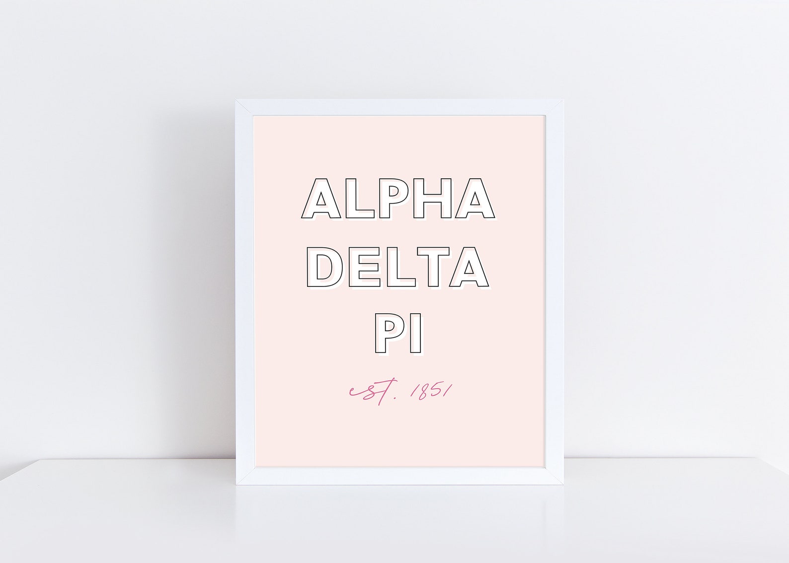 Alpha Delta Pi Sorority Printable Art Print ADPi Sorority | Etsy