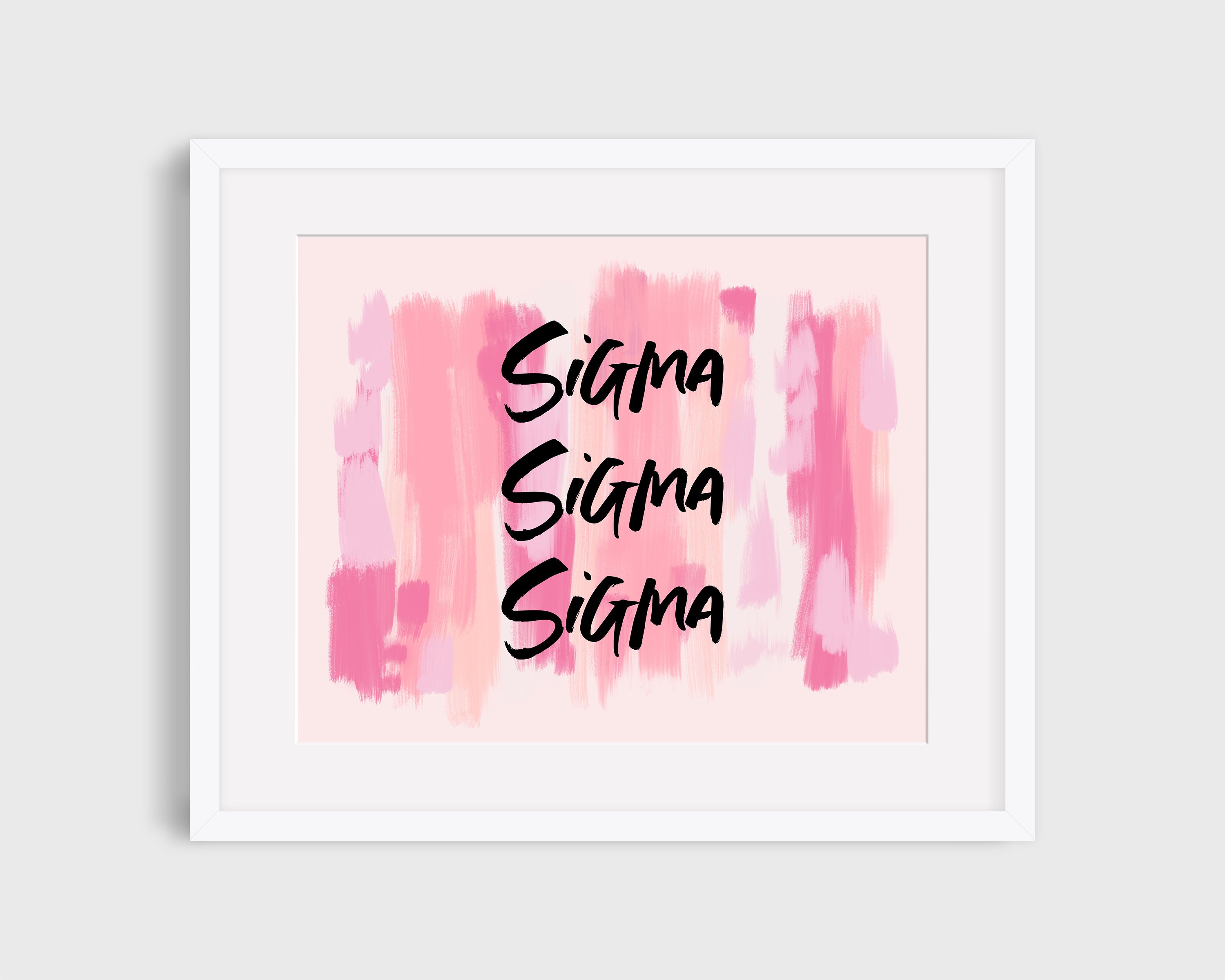 Sigma Sigma Sigma Sorority Peachy Printable Art Print Tri - Etsy