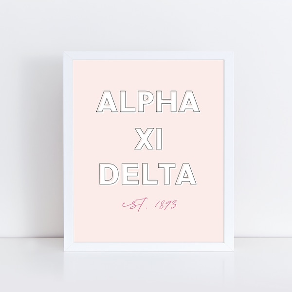 Alpha Xi Delta - Etsy