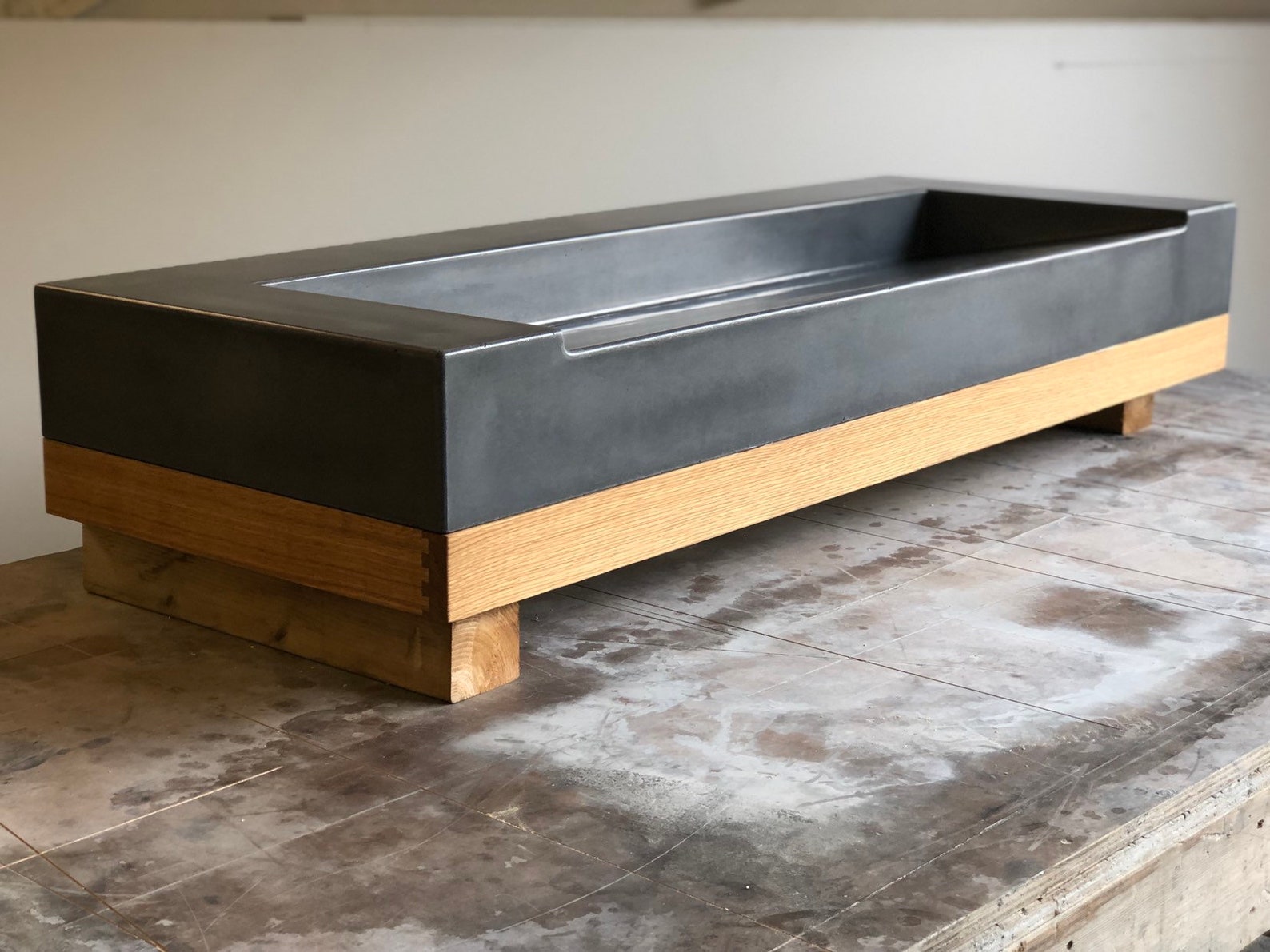 Floating Concrete Vanity Bathroom Sink - Etsy