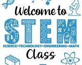STEM Class Classroom Sign - Etsy