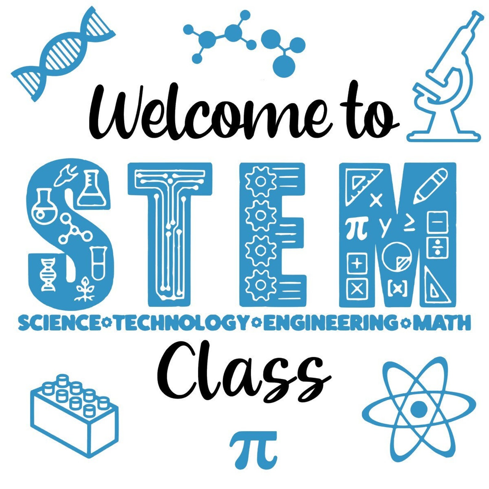 STEM Class Classroom Sign - Etsy