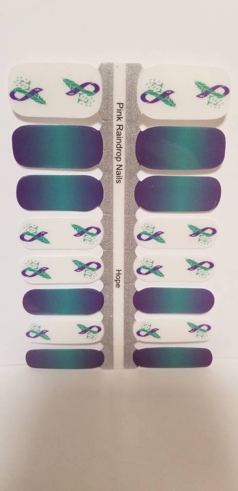 Hope suicide Awareness 100% Nail Polish Strips | Etsy