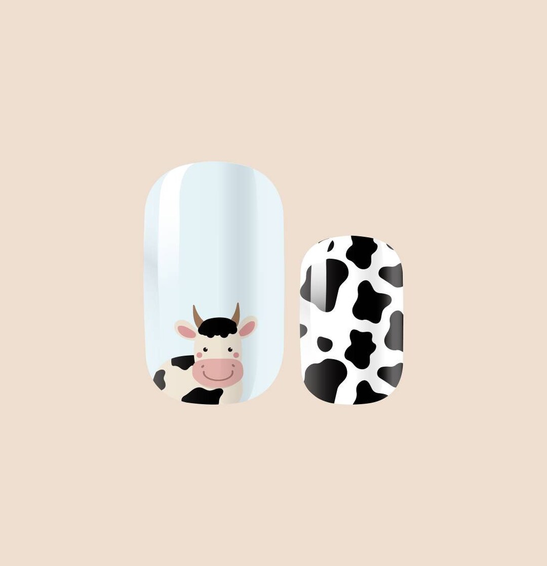 Cute Cows Custom Nail Polish Strips - Etsy