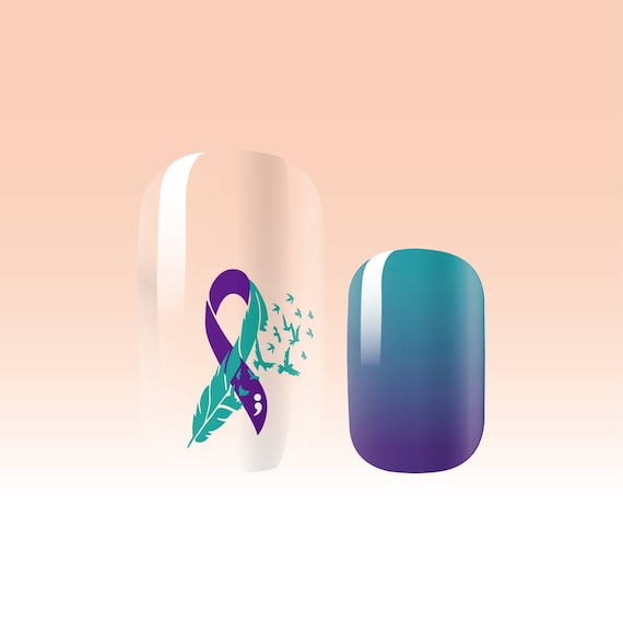 Hope suicide Awareness 100% Nail Polish Strips | Etsy