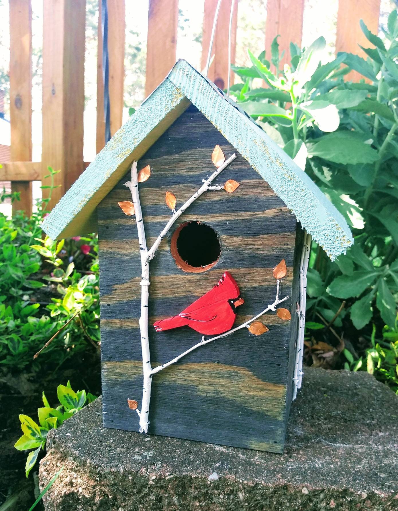 Rustic Painted Bird Houses