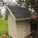 Handmade Wood Birdhouse, Light Tan and Black Stained Roof. Handcut and ...