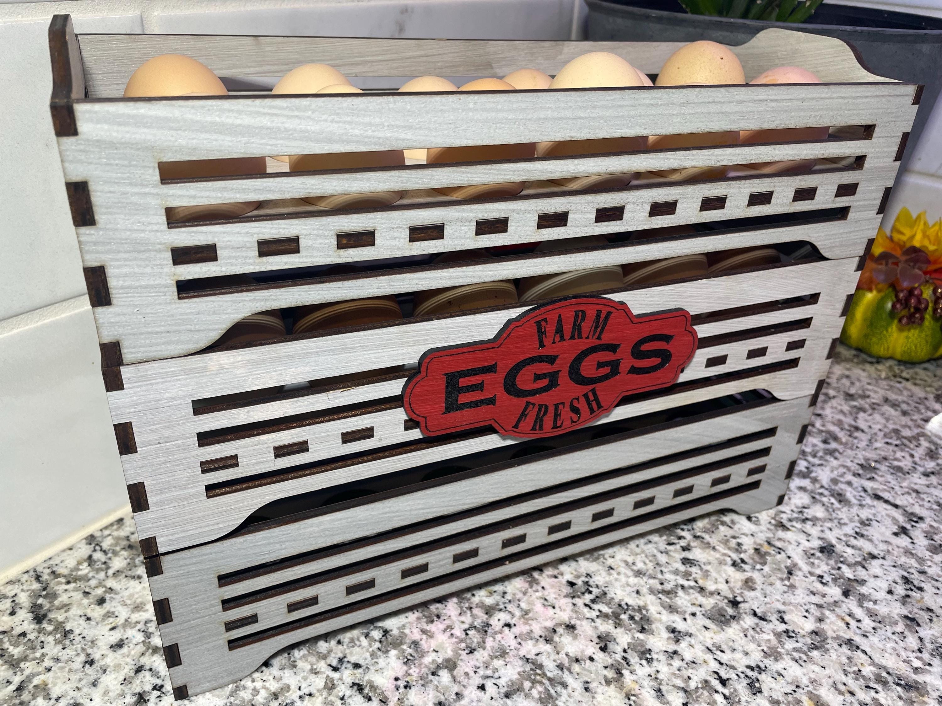 Farm Fresh Eggs Stacking Creates Kitchen Decor With Country Egg Sign ...