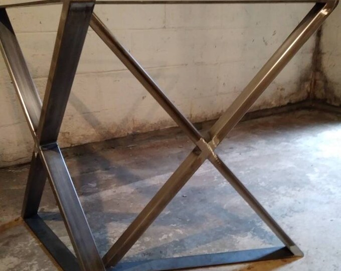 X Shaped - Metal Table Legs, Cool Metal Table Bases, Industrial, Modern ...