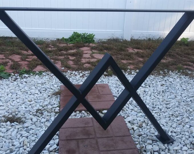Metal Diamond Table Legs,Custom,Industrial,Handmade In U.S.