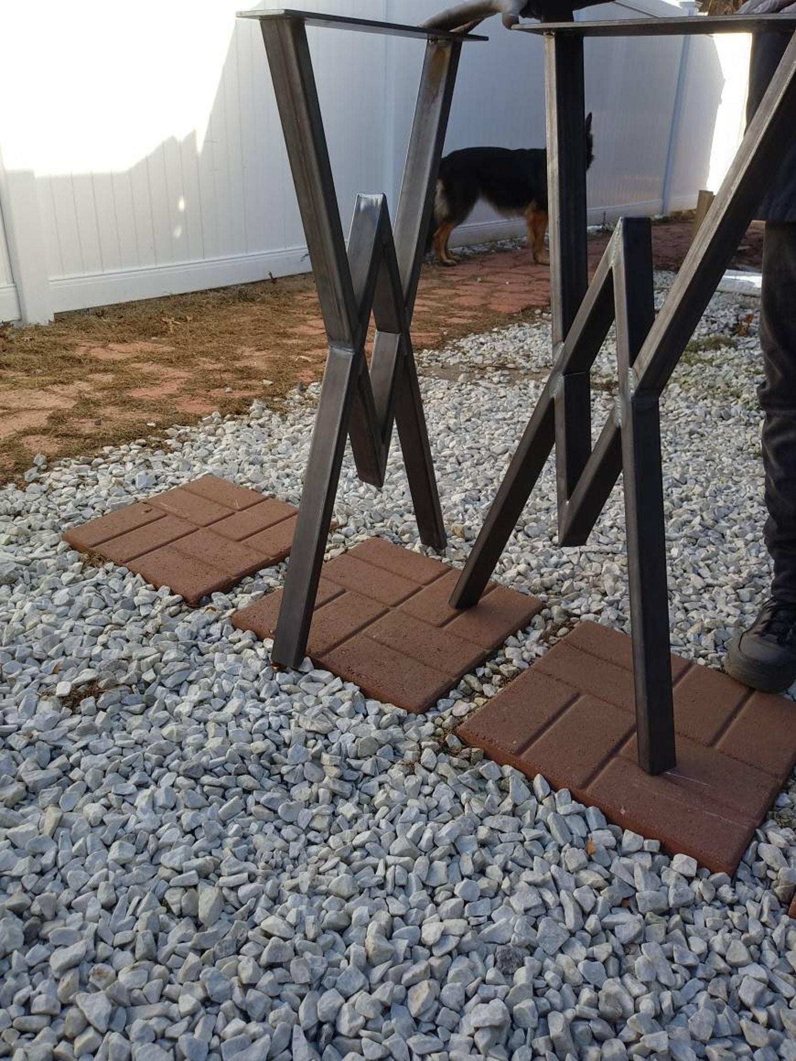 Counter Height Table Base Industrial Custom Sizes and Colors - Etsy