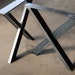 X-shaped Metal Table Base - Custom Made in U.S.A - Etsy