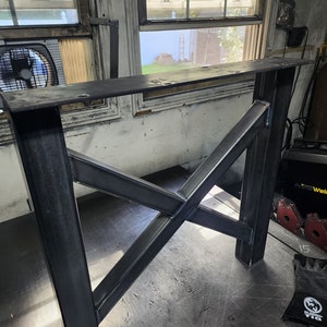 Farmhouse Table Base, Heavy Duty Metal Legs, Handmade in USA - Etsy