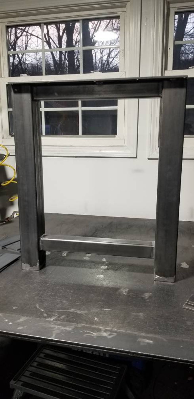 Industrial Table Base Heavy Duty Steel Base Set of 2 - Etsy
