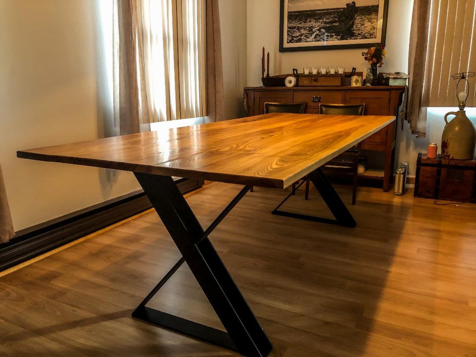 X-shaped Table Base: Industrial Metal Dining Table Legs - Etsy