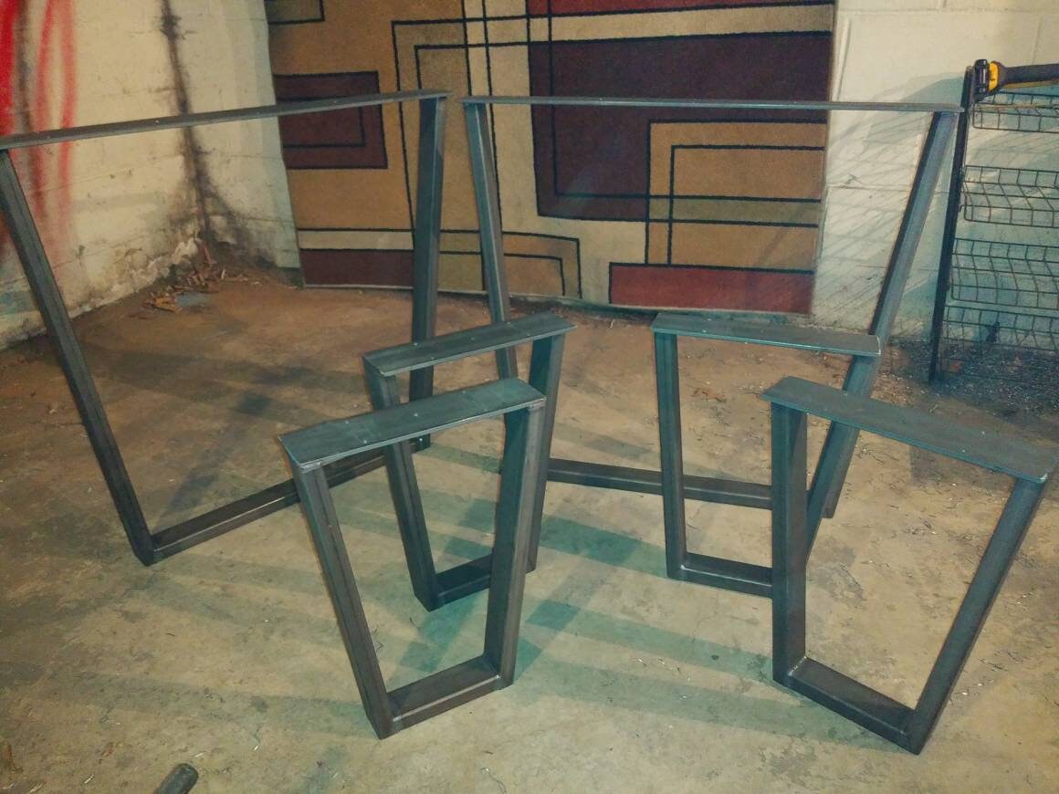 Tapered Metal Table Base-1x2 tubing-heavy duty metal base