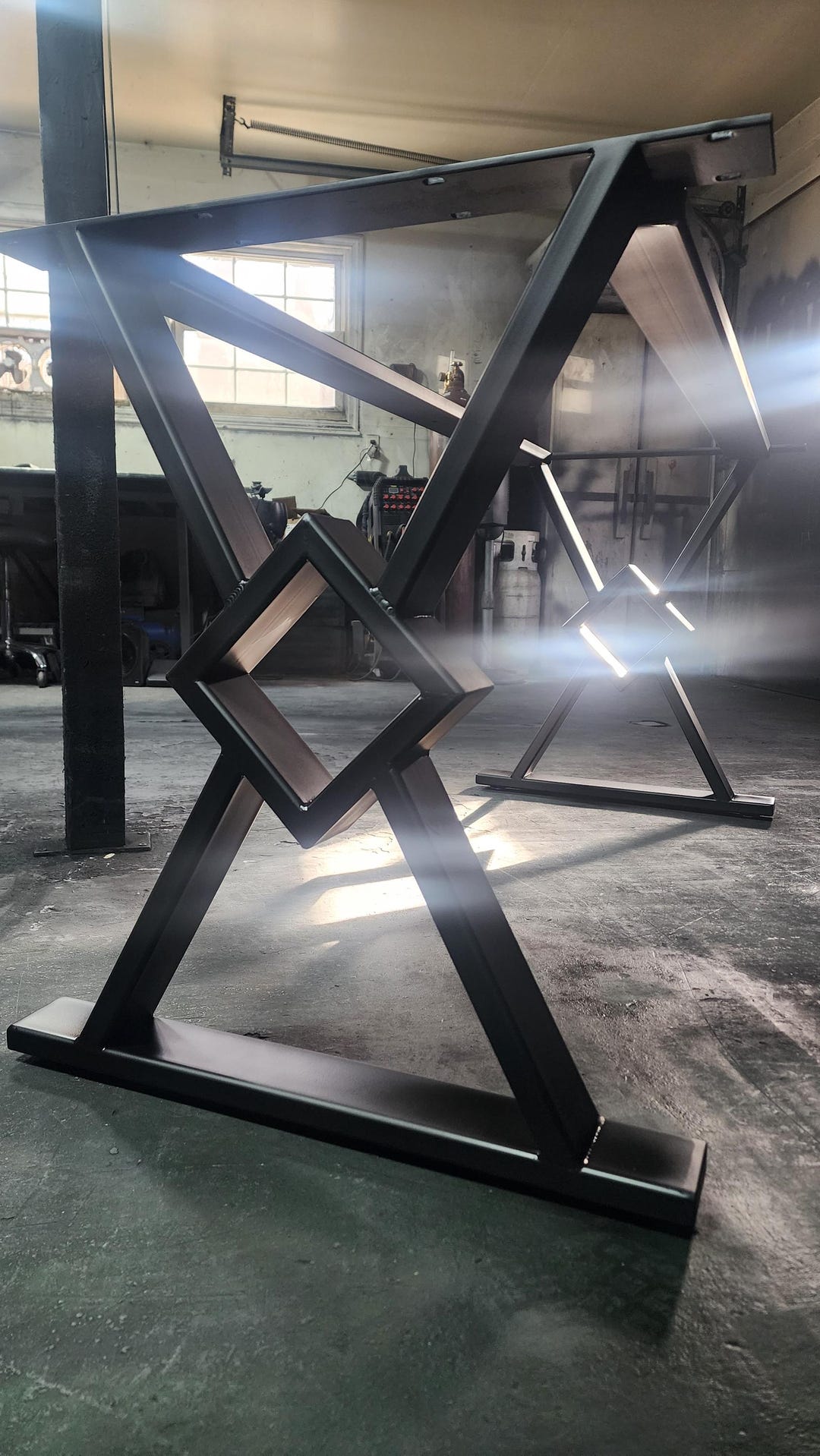 Heavy Duty Metal Table Legs: Steel Industrial Design, Made in USA - Etsy
