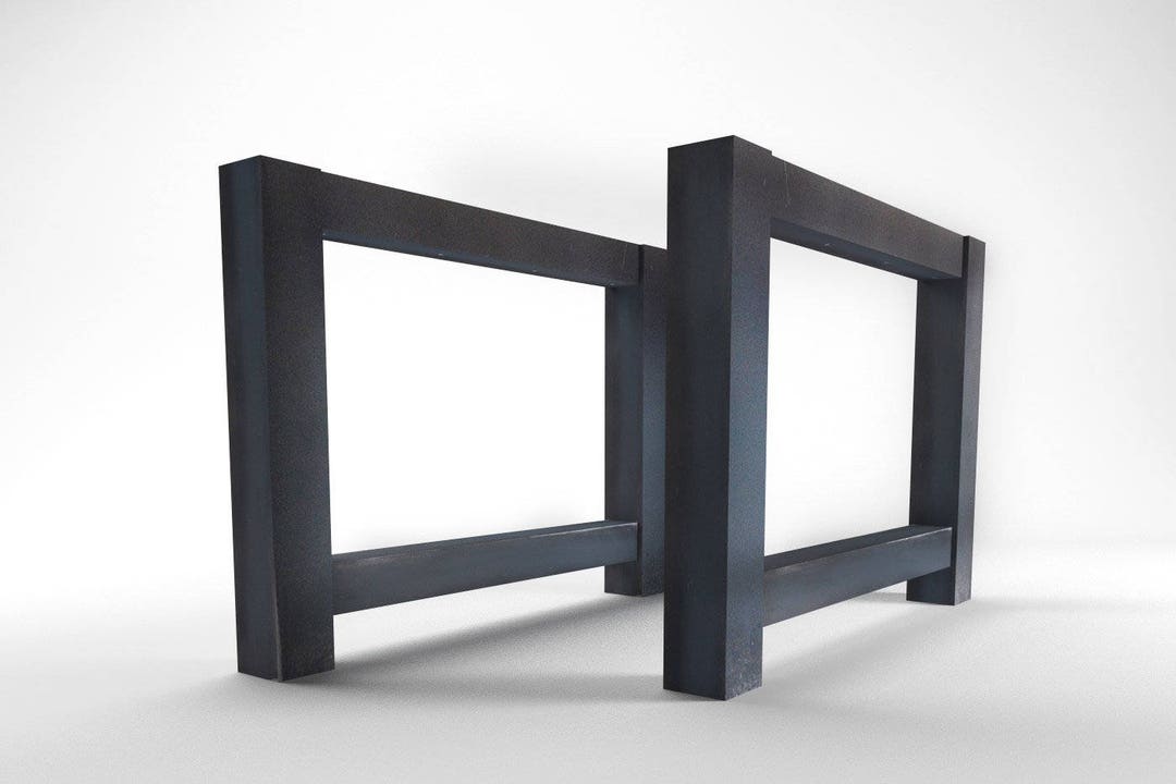Modern Industrial Steel Table Legs Handmade in the USA - Etsy