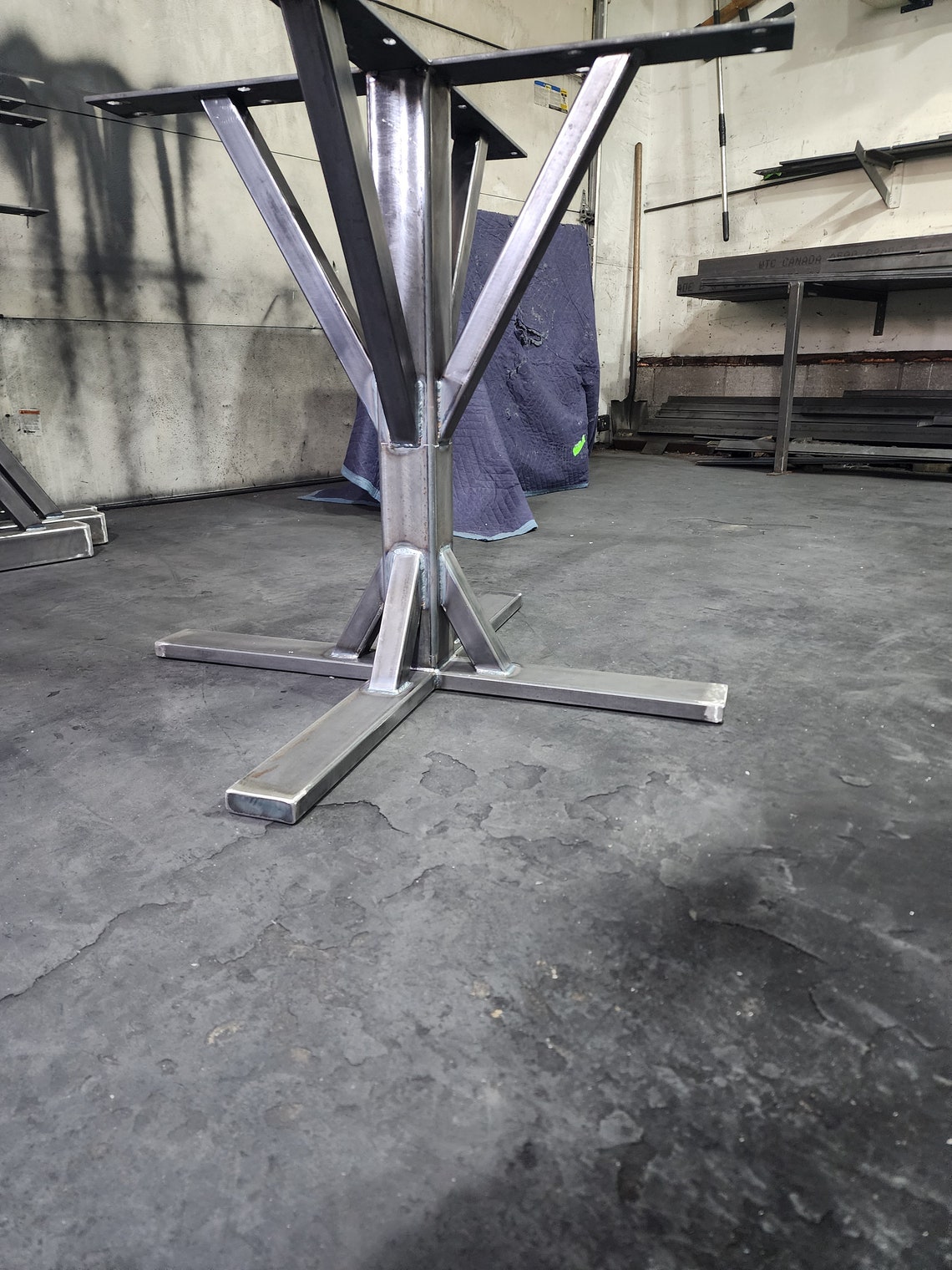 Unique Metal Pedestal Table Base: Heavy Duty, Custom Welded - Etsy
