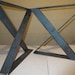 X-shaped Table Base, Metal Table Legs, Industrial - Etsy