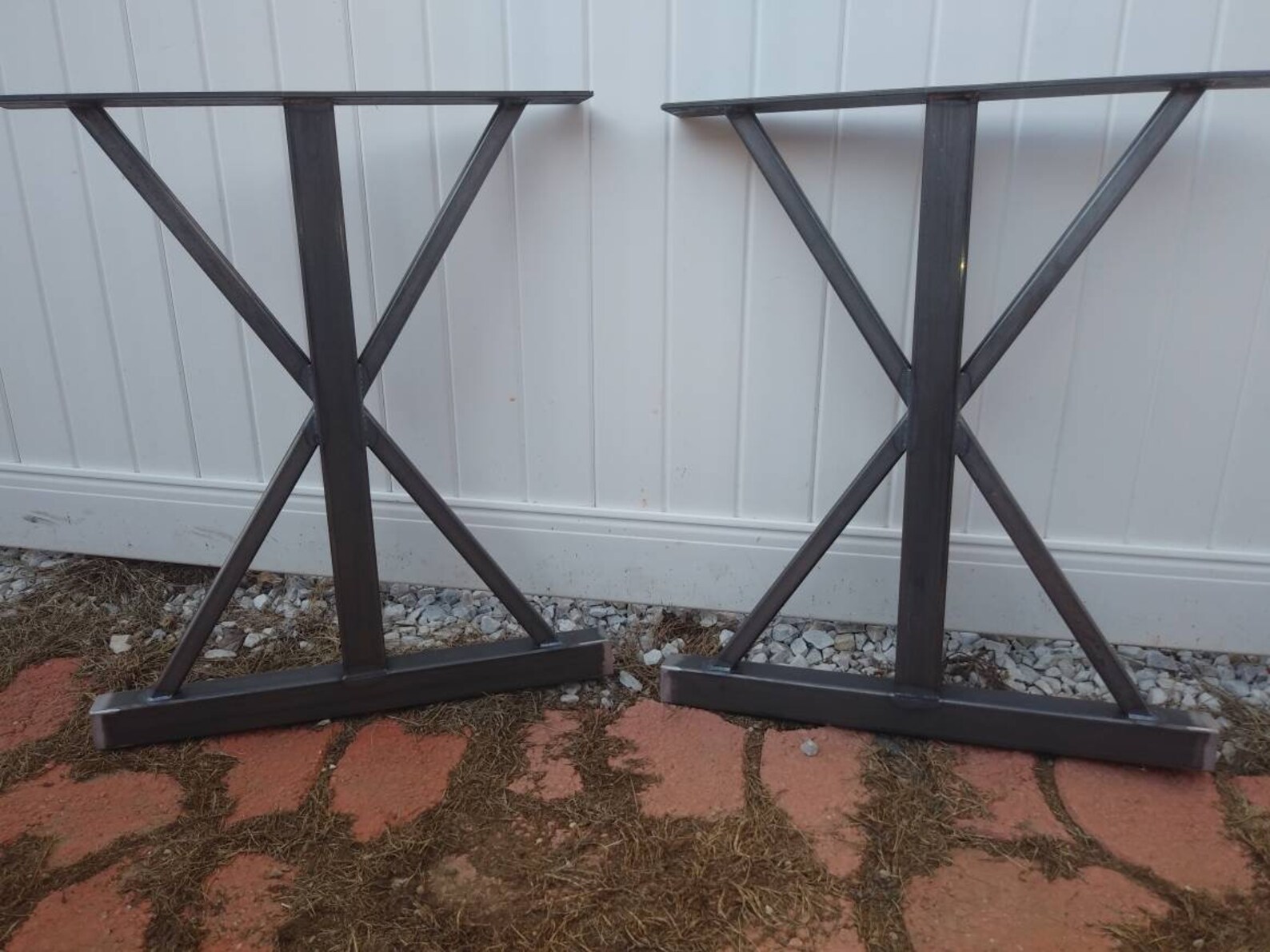Trestle Metal Table Legs Set of 4 - Etsy