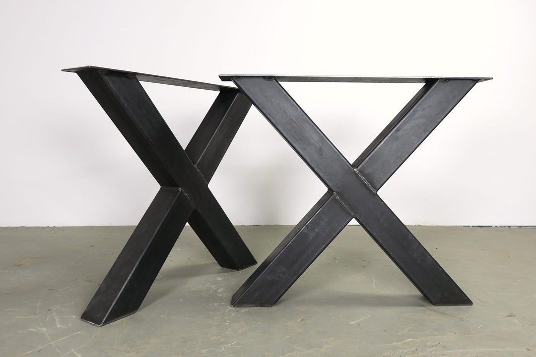 Heavy Duty Tube Steel Farmhouse Style Table Base X-shaped - Etsy