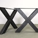 Heavy Duty Tube Steel Farmhouse Style Table Base, X-shaped - Etsy